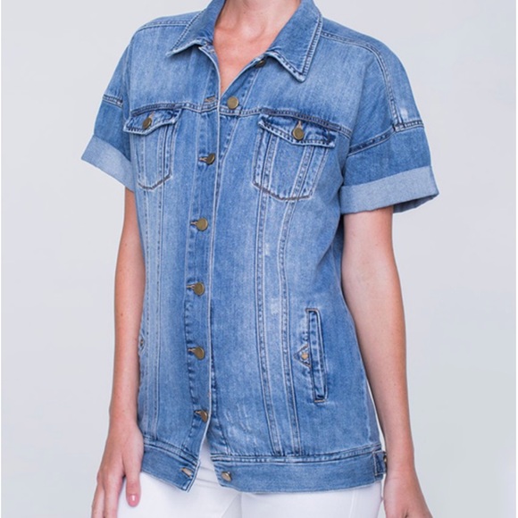 Liverpool | Jackets & Coats | Liverpool Roll Cuff Short Sleeve Denim ...